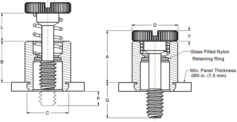 Broaching Type Panel Fasteners