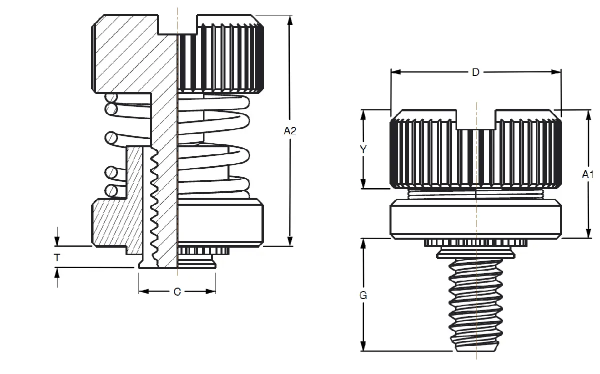 Low Profile Panel Fasteners